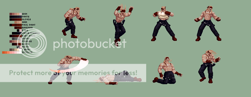 The Mugen Fighters Guild - KOF Alex [SF3] by Thedge - Palette Template ...