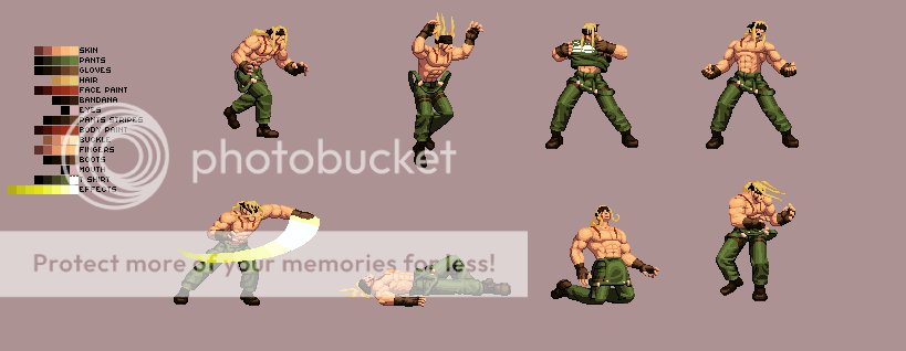 The Mugen Fighters Guild - KOF Alex [SF3] by Thedge - Palette Template ...