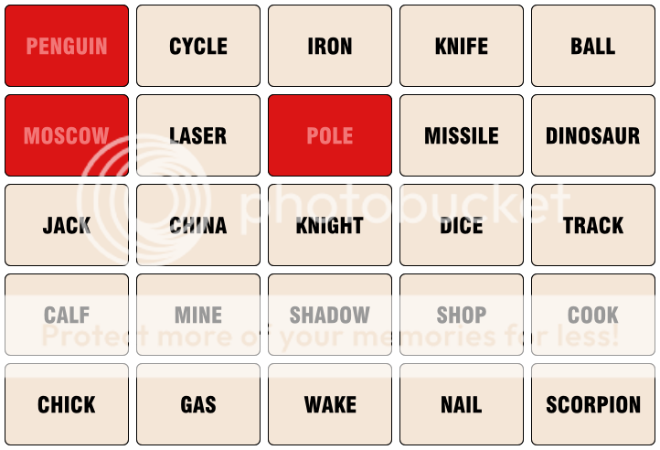 CODENAMES - Ten games completed! That's all for now. — Penny Arcade